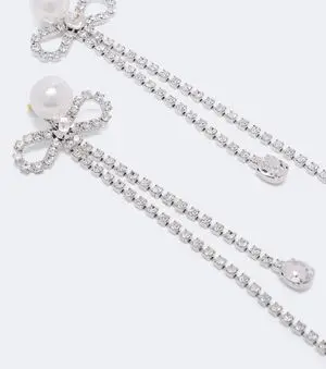 Magda Butrym Embellished Faux Pearl Drop Earrings