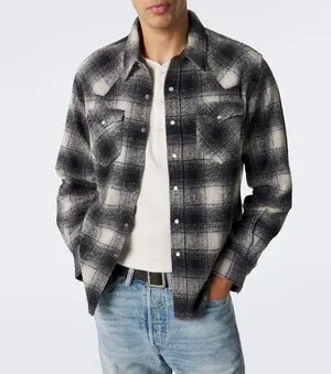 Ralph Lauren Plaid Wool-blend Flannel Shirt