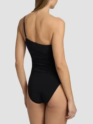 Dolce & Gabbana One-shoulder One-piece Swimsuit