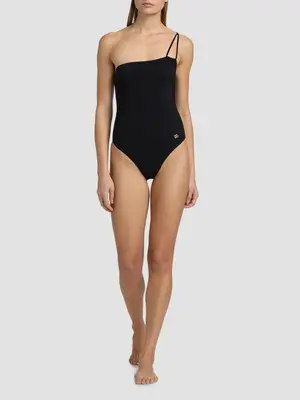 Dolce & Gabbana One-shoulder One-piece Swimsuit