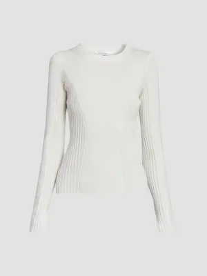 Victoria Beckham Wool-blend Rib-knit Sweater