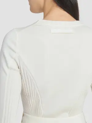 Victoria Beckham Wool-blend Rib-knit Sweater