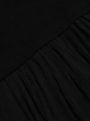 Proenza Schouler Cora Pleated Crepe Chiffon Dress