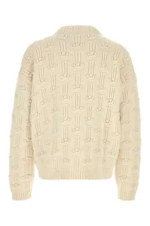 Marni Ivory Wool Blend Cardigan