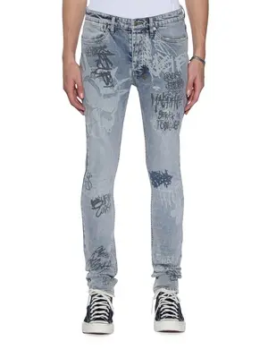 Ksubi Van Winkle Rogue Graffiti Skinny Jeans