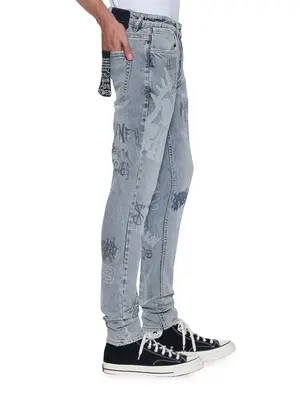 Ksubi Van Winkle Rogue Graffiti Skinny Jeans