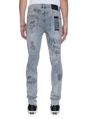 Ksubi Van Winkle Rogue Graffiti Skinny Jeans
