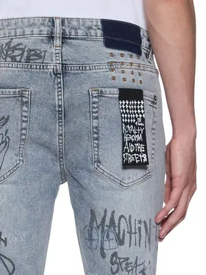 Ksubi Van Winkle Rogue Graffiti Skinny Jeans