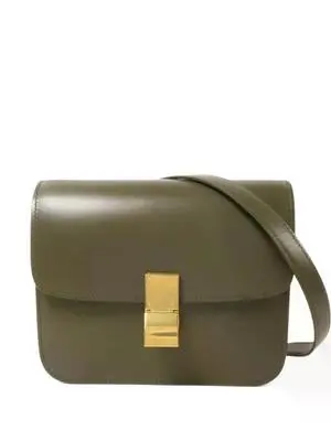 Celine Mini Classic Box Shoulder Bag - Green