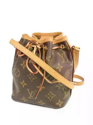 LOUIS VUITTON Nano Noe Monogram Canvas Shoulder Bag