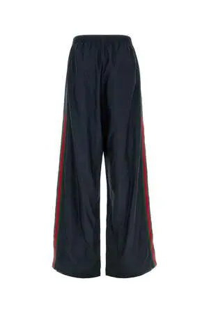 Gucci Navy Poplin Wide-leg Pant
