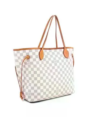 LOUIS VUITTON Neverfull Damier Mm Tote Bag - Neutrals