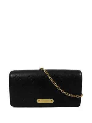 LOUIS VUITTON Monogram Empreinte Lily Shoulder Bag - Black