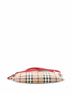 Burberry Peyton Haymarket Coated Canvas Crossbody Bag