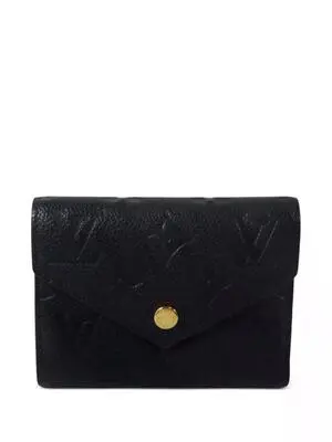 LOUIS VUITTON Victorine Monogram Empreinte Wallet - Blue