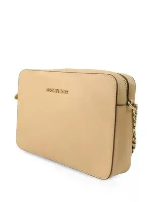 Michael Kors Logo Plaque Crossbody Bag - Neutrals
