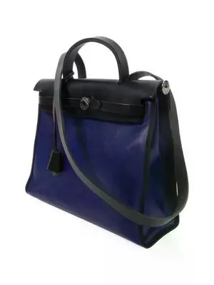 Hermès 2018 Pm Herbag Two-way Tote Bag - Blue