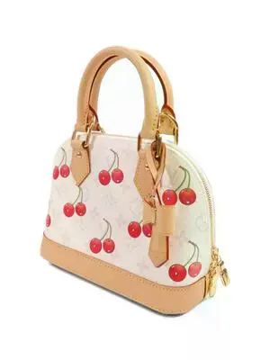 LOUIS VUITTON X Takashi Murakami Alma Bb Leather Handbag