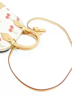 LOUIS VUITTON X Takashi Murakami Alma Bb Leather Handbag