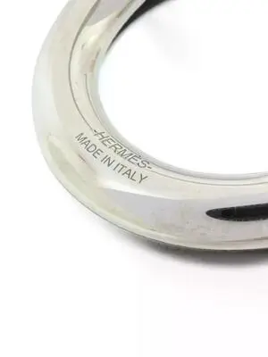 Hermès Fer A Cheval Scarf Ring - Silver