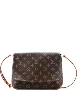 LOUIS VUITTON Musette Tango Handbag Monogram Canvas Shoulder Bag - Brown