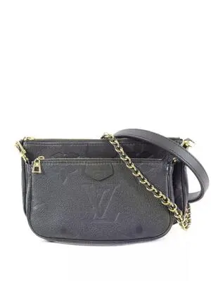 LOUIS VUITTON Monogram Empreinte Shoulder Bag - Black