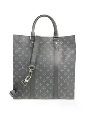 LOUIS VUITTON Sac Plat Cross Tote Bag - Grey