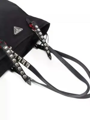 Prada Studded-detail Tote Bag