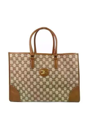 Celine Triomphe Horizontal Cabas Tote Bag - Neutrals