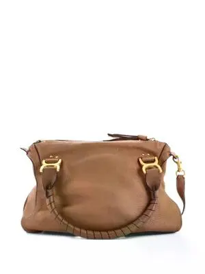 Chloé Marcie Leather Medium Satchel - Brown