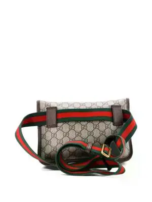 Gucci Neo Vintage Flap Gg Coated Canvas Belt Bag