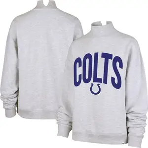 '47 Indianapolis Colts Subtle Muse Mock Neck Sweatshirt - Gray