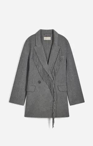 Vanessa Bruno Helenka Fringe Detail Blazer