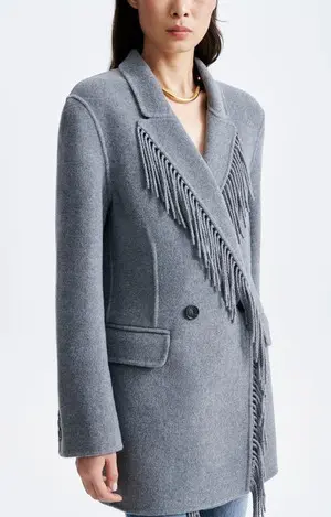 Vanessa Bruno Helenka Fringe Detail Blazer