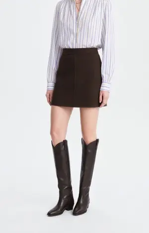 Vanessa Bruno Juna Mini Skirt - Chocolat