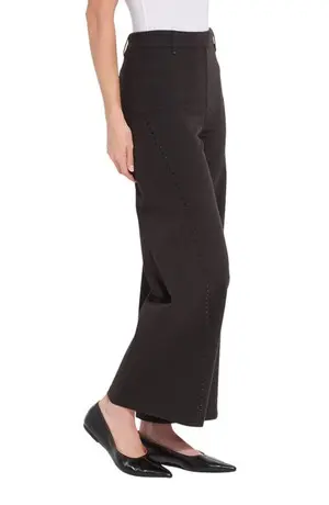 Lyssé Erin Studded High Waist Wide Leg Jeans