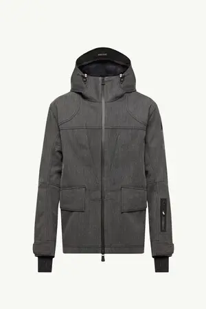 Moncler Ardiden Hooded Wool Ski Jacket - Grey