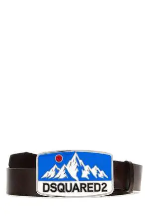 Dsquared2 Dark Leather Dominate Your Sport Belt - Brown