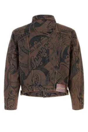 VIVIENNE WESTWOOD Printed Denim Stormrider Jacket