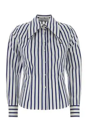 VIVIENNE WESTWOOD Embroidered Poplin Violin Shirt