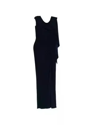 Amsale Cap-sleeve Jersey Gown