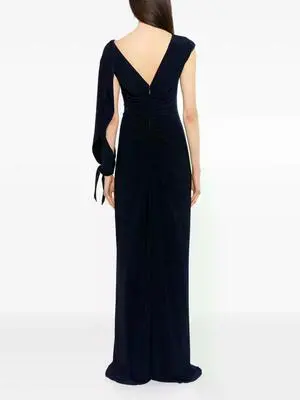 Amsale Cap-sleeve Jersey Gown