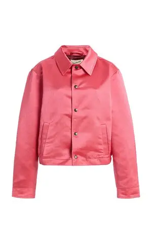 SANDERLAK Hammered Satin Coach Jacket
