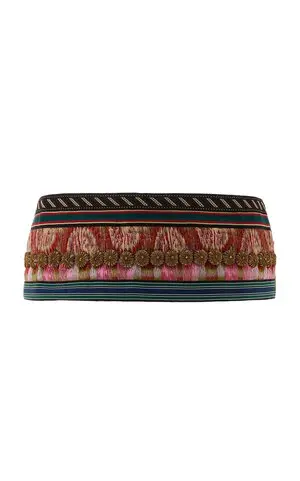 Dries Van Noten Embroidered Cotton Belt