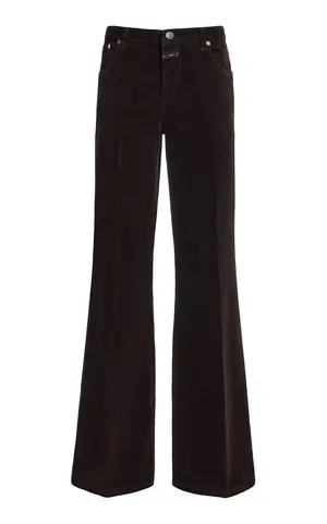 CLOSED Gillan Stretch-corduroy Low-rise Flared Jeans