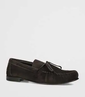 Zegna Suede L'asola Loafers