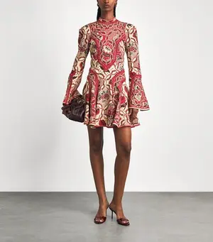 ALEMAIS Appliquéd Kenny Mini Dress