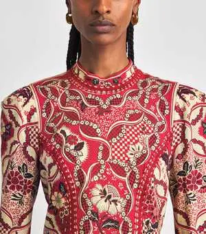 ALEMAIS Appliquéd Kenny Mini Dress