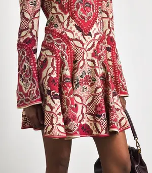 ALEMAIS Appliquéd Kenny Mini Dress
