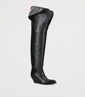 Chloé Leather Azelan Over-the-knee Boots 65